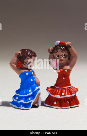 Spain, Madrid, souvenir miniature figurines of Spanish dancers Stock ...