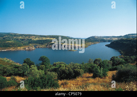 Sardinia Lake Omodeo Stock Photo - Alamy