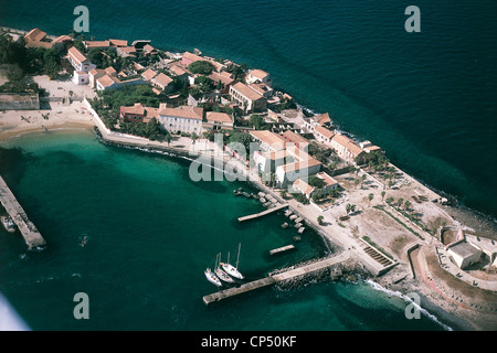 Aerial view of Goree Island. Gorée. Dakar, Senegal. Africa. Photo made ...