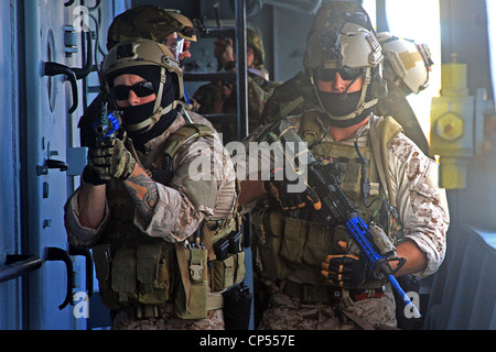 US Special Operations Forces during a staged firefight demonstrating ...