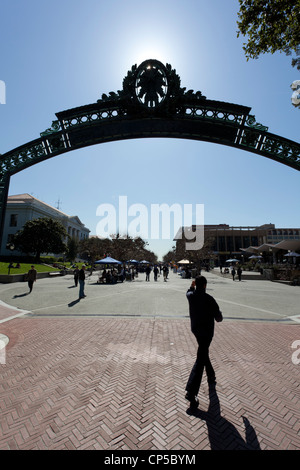Sather Gate at the University of California, Berkeley - showing the ...