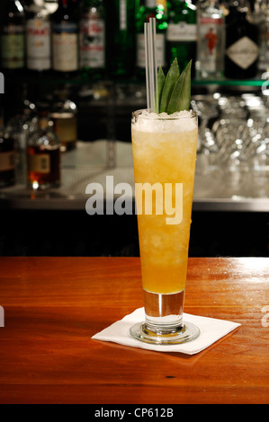 A colourful cocktail drink on a bar in Harare, Zimbabwe Stock Photo - Alamy