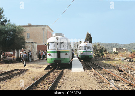 Italian Railways, the twentieth century - Green Train of Sardinia Stock ...