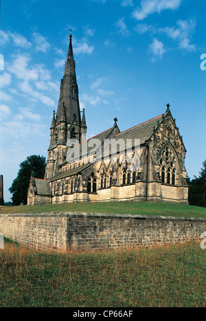 The Church of St Mary, Studley Royal, is a Victorian Gothic Revival ...