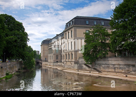 LEINESCHLOSS BUILDING, CASTLE, STATE PARLIAMENT, RIVER LEINE, HANOVER ...