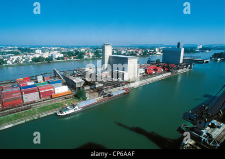 port of switzerland,basel Stock Photo - Alamy