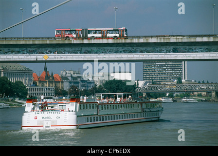 navigation on the river danube Stock Photo - Alamy