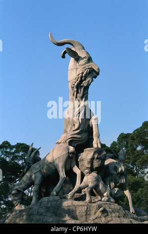 Statue of the Five Goats, Guangzhou, China Stock Photo - Alamy