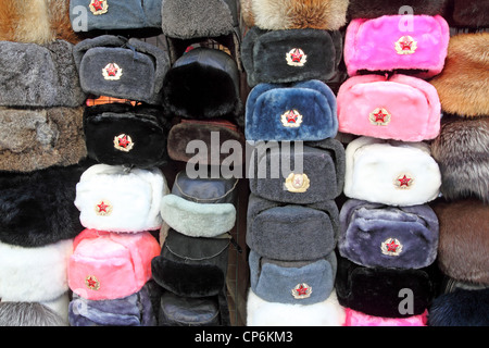 Ushanka traditional Russian warm hat Stock Photo - Alamy