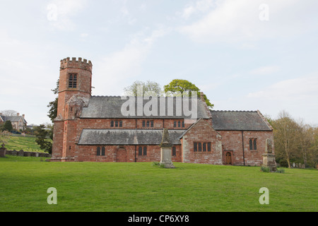 Wetheral Church near the river Eden, Wetheral, Carlisle, Cumbria, UK ...