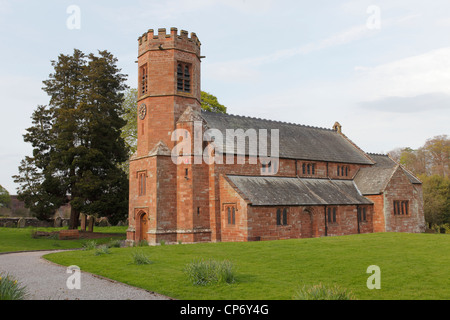 Wetheral Church near the river Eden, Wetheral, Carlisle, Cumbria, UK ...