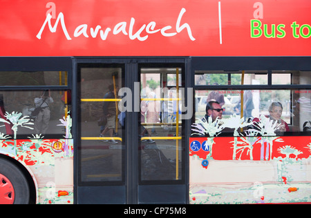 A tour bus in Marrakech, Morocco, North Africa Stock Photo - Alamy
