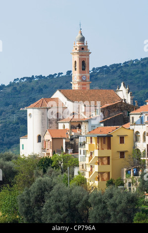 The picturesque Italian village of Civezza, Liguria Stock Photo - Alamy