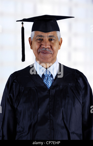 Senior citizen who has graduated from school Stock Photo - Alamy