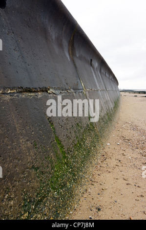 Sea wall protection against coastal erosion at Hunstanton, Norfolk ...