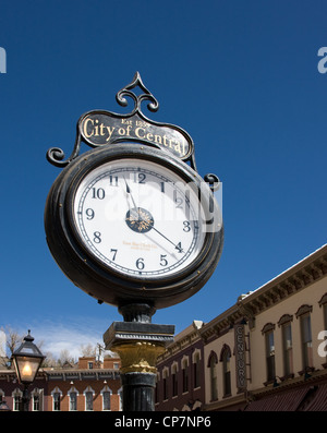 Central City Clock, Colorado Stock Photo - Alamy