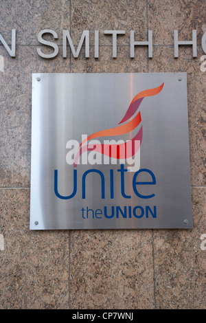 unite the union logo on john smith house glasgow Scotland UK Stock ...