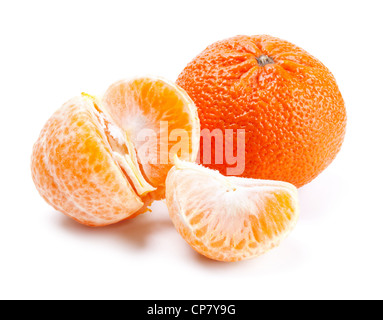 fresh tangerine isolated on white background Stock Photo - Alamy