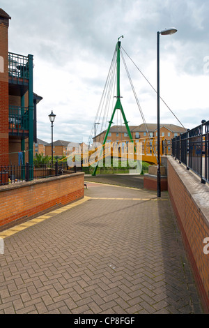 The Wathen Wigg Foot Bridge over the River Nene Town centre ...