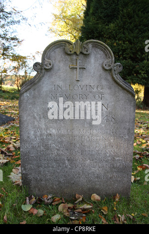 The grave of Kathleen Kennedy (sister of John F Kennedy) in the ...