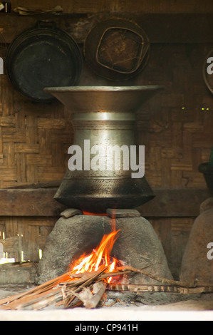 Traditional stove made of clay and wood Stock Photo - Alamy