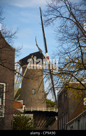 Very old wind mill from 19th century and a disused well in the ...