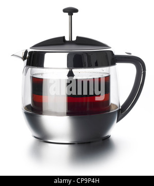 Glass tea pot and coffee Stock Photo - Alamy