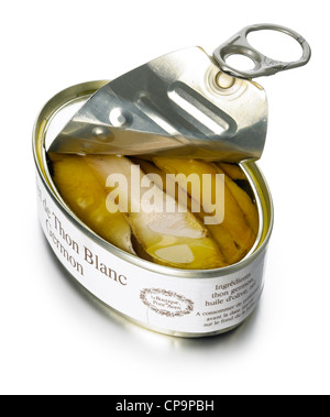 Canned tuna fish fillet for salad Stock Photo - Alamy
