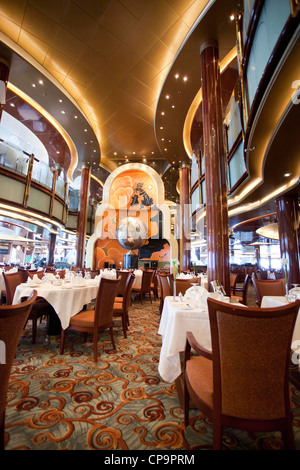 Luxury cruise ships have richly decorated interiors and public Stock ...