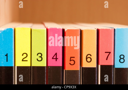 Numbers on colored background, part of a comics collection Stock Photo ...