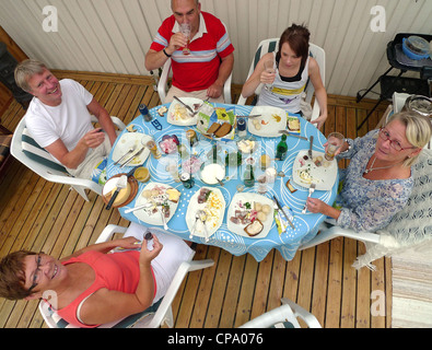 Midsummer sweden typical swedish family dinner at midsummer eve herring ...