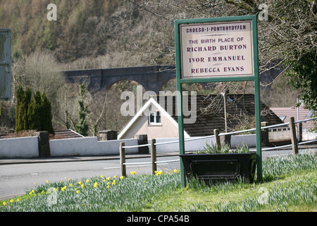 The Welsh Actor Richard Burton's hometown of Pontrhydyfen, Port Talbot ...