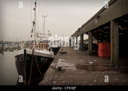 Fish Dock and Wyre Dock, Fleetwood, Lancashire, from the south-west ...