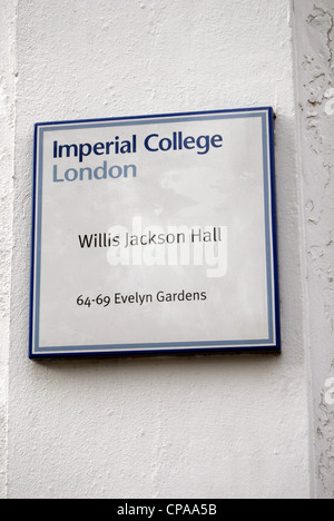 Entrance to Imperial College London in South Kensington, England, UK ...