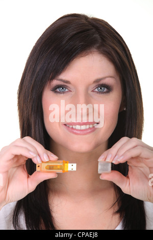 Inside of USB memory stick showing components and circuit board Stock Photo - Alamy