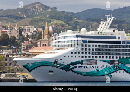 Messina, Sicily, Italy - cruise terminal docks with Norwegian Jade ...