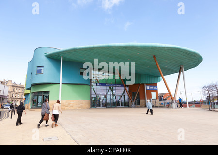Barnsley interchange bus station Stock Photo - Alamy