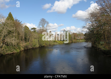 River Teith Callander Scotland April 2012 Stock Photo - Alamy
