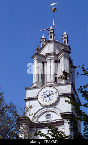 St Anne's Limehouse pyramid; by Nicholas Hawksmoor 1714-27 Stock Photo ...
