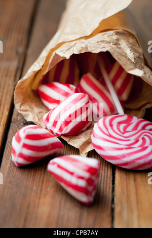 old fashioned peppermint rock candy Stock Photo - Alamy
