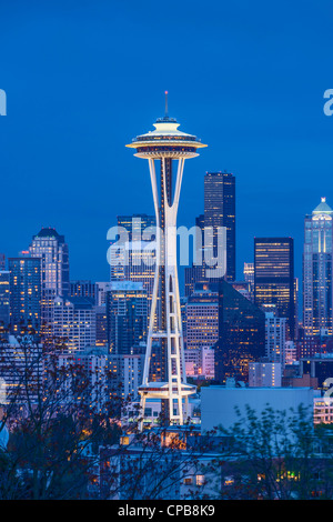 Seattle Skyline with Space Needle Stock Photo - Alamy