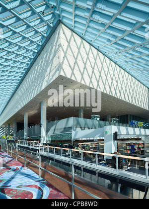Interiors of a library, Seattle Central Library, Seattle, Washington ...