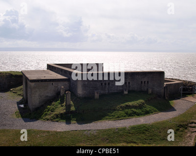Part of Brean Down Fort, Somerset, UK Stock Photo - Alamy