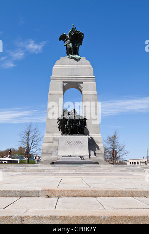 The National War Memorial in Ottawa Canada is a cenotaph with bronze ...