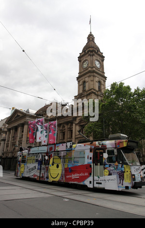 Clock Tower of General Post Office (GPO) in Hobart - Tasmania Stock ...