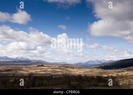 Looking towards Rannoch Station from the East Stock Photo - Alamy
