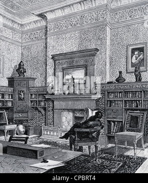 Victorian study Stock Photo: 139291646 - Alamy
