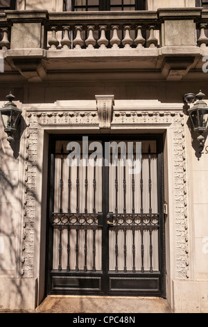 Decorative wrought iron barred windows, NYC Stock Photo - Alamy