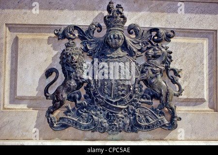 The royal coat of arms of Queen Victoria. Date: circa 1851 Stock Photo ...