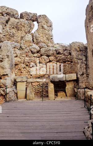 Ggantija, Gozo. - South Temple, built around 3500BC Stock Photo - Alamy